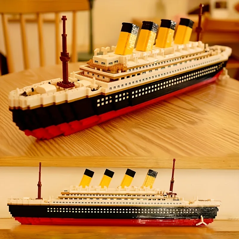 Titanic Model 4173pcs Titanic Model Building Block Set | Mini Bricks ...